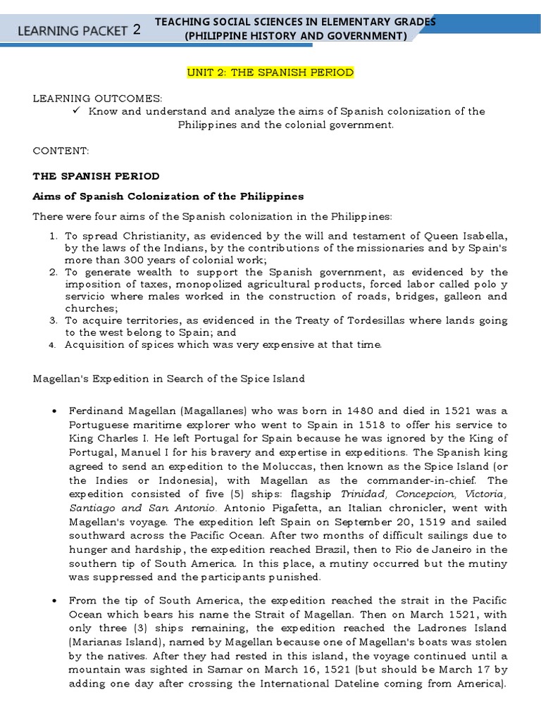 Teaching Social Sciences in Elementary Grades (Philippine History and ...