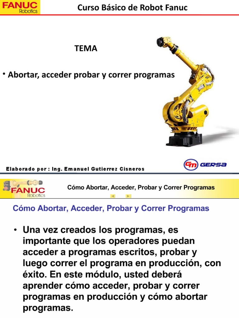 Configuración de modos Local y Remoto en un controlador FANUC | PDF ...