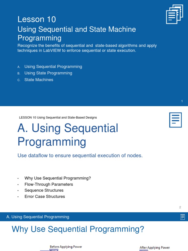 Lesson 10 - Using Sequential and State-Based Designs | PDF | Applied ...