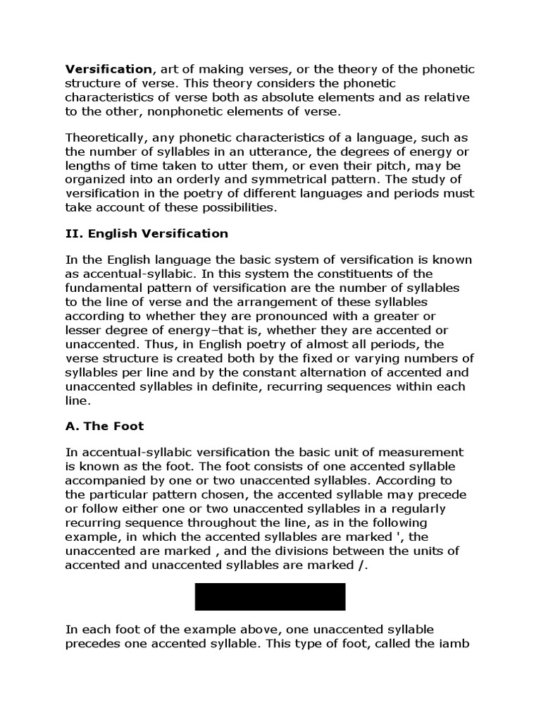 Versification, Art of Making Verses, or The Theory of The Phonetic ...