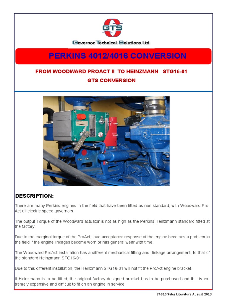 Perkins 4012 4016 Conversion From ProAct 3 | PDF | Engines | Mechanical ...