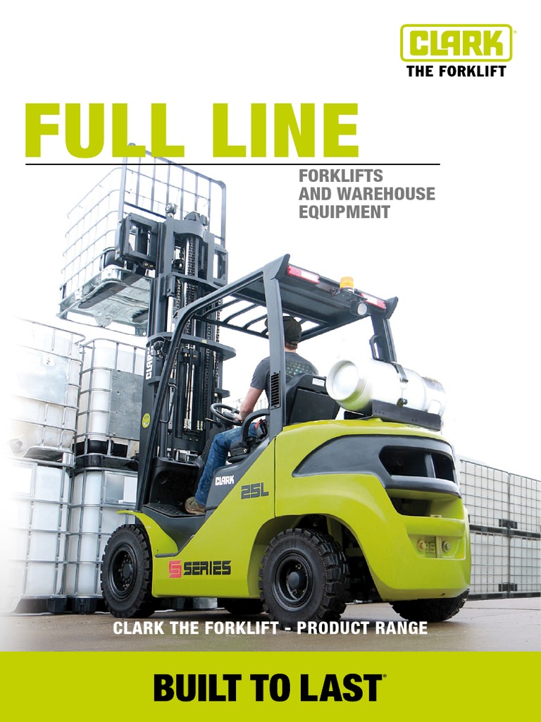 CLARK Full Line Brochure - Aug 2019 | PDF | Forklift | Motor Vehicle