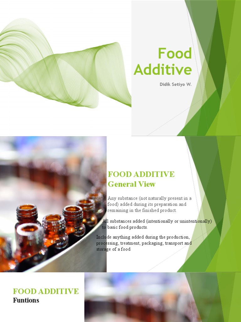 4 Food Additive by DSW | PDF | Fat | Vegetable Oil