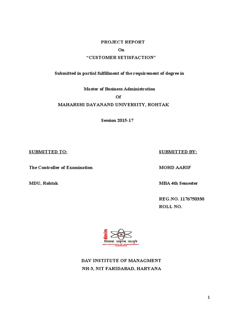 Customer Satisfaction at BATA | PDF | Survey Methodology | Research Design