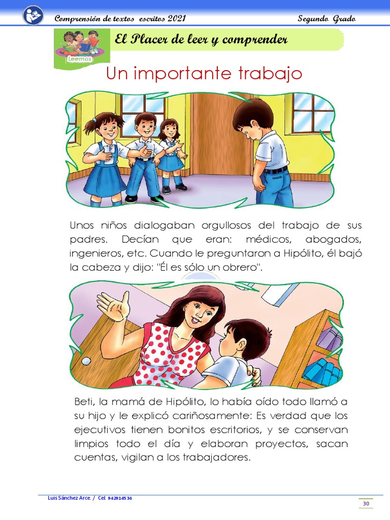 7 - Lectura - Un Importante Trabajo | PDF