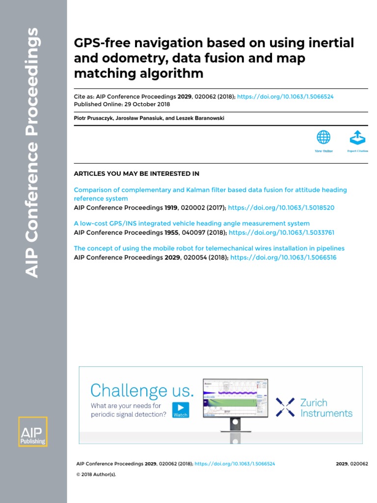 Odometry Fusion IMU - 1.5066524 | PDF | Inertial Navigation System ...