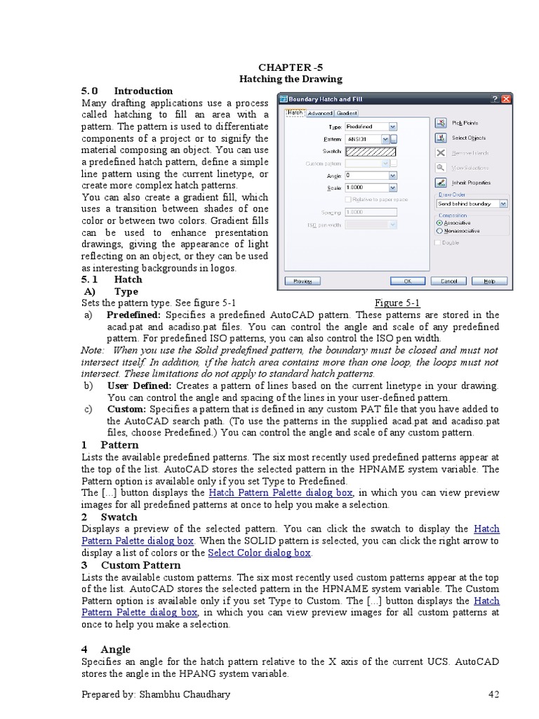 Hatching Techniques and Gradient Fills in AutoCAD: A Guide to Applying ...