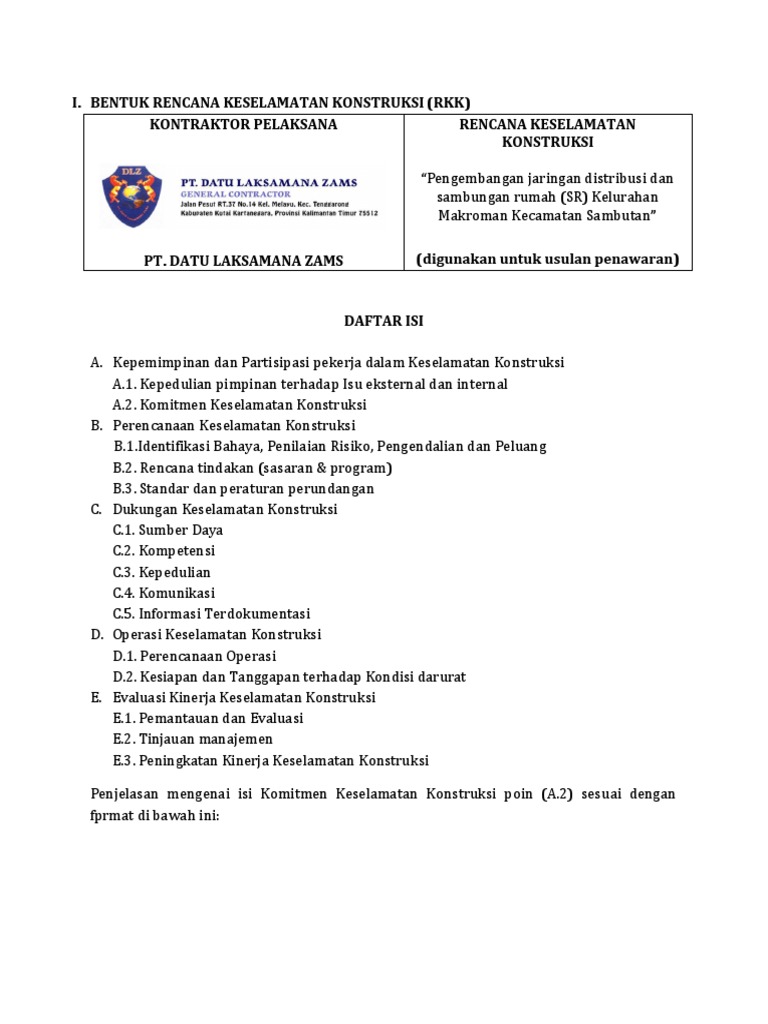 01.RKK Datu Dak Rev.1 | PDF