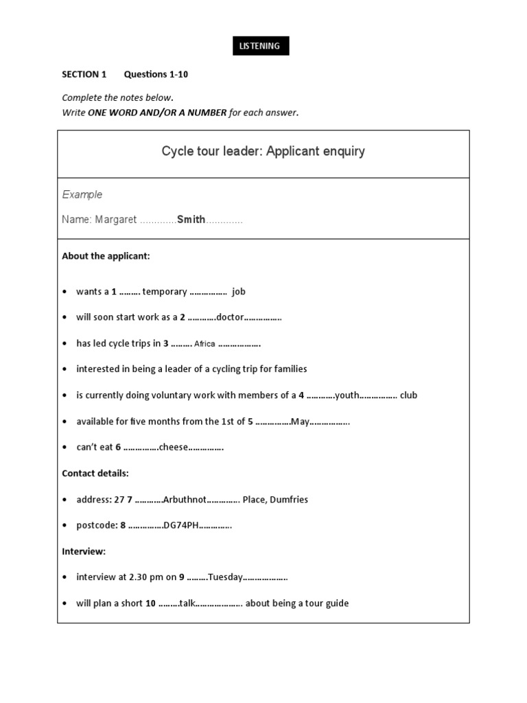 Cambridge 12 Test 8 Listening | PDF