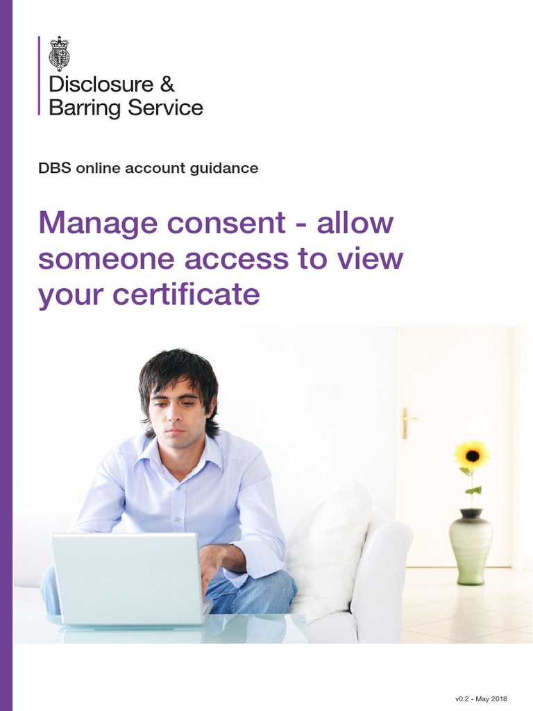 Manage access to your DBS certificate online | PDF | Password | Cyberspace