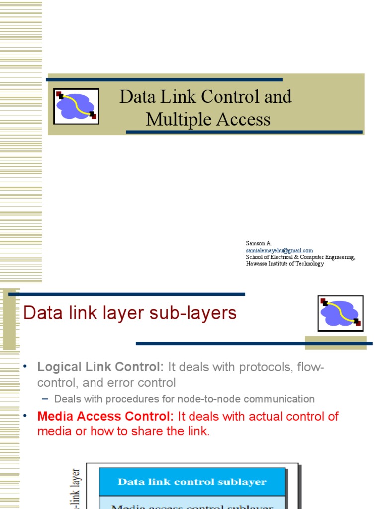 Data Link Control and Multiple Access | PDF | Channel Access Method | Telecommunications Standards