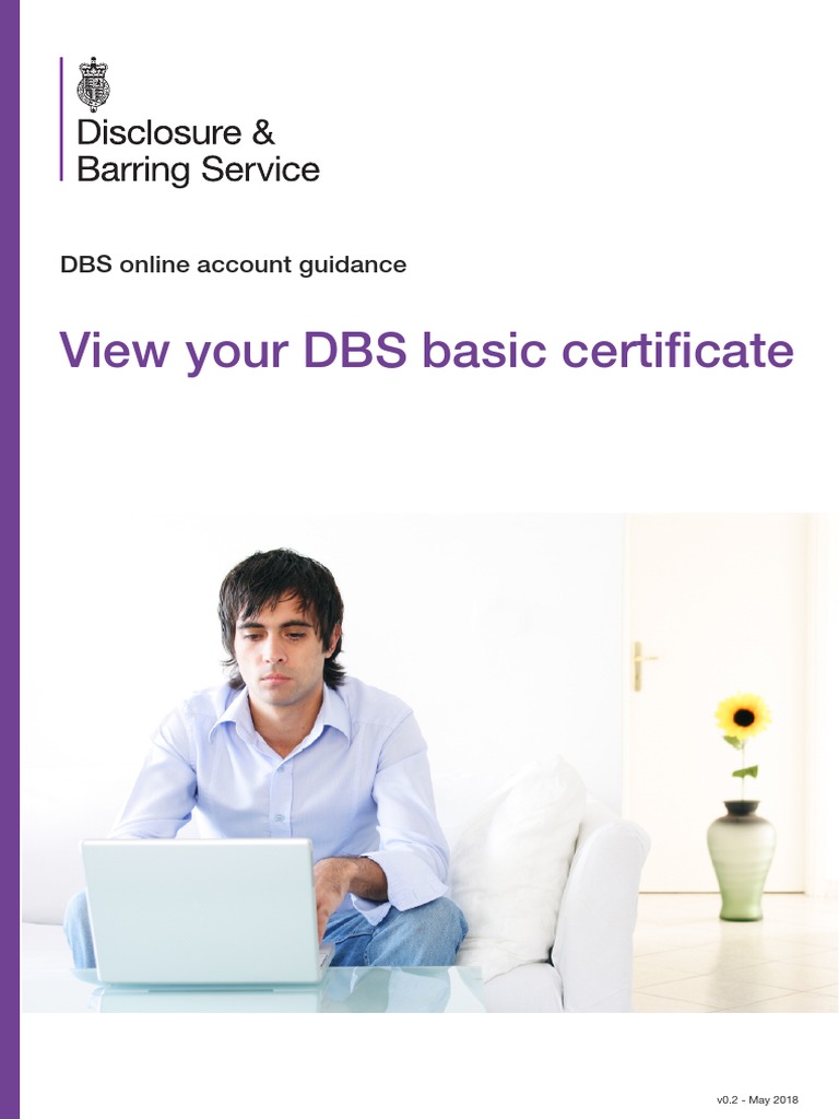 View Your DBS Basic Certificate: DBS Online Account Guidance | PDF ...
