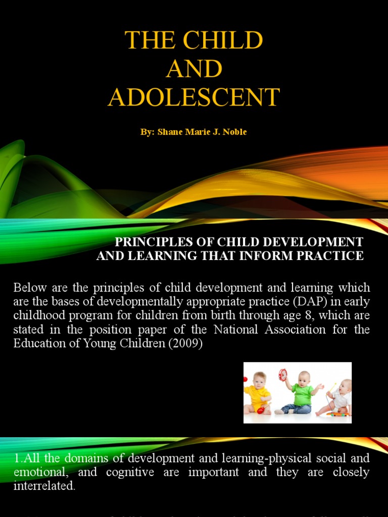 The Child AND Adolescent: By: Shane Marie J. Noble | PDF | Child ...
