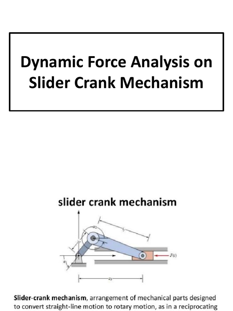 UNIT 2 (B) Dynamic Force Analysis | PDF | Force | Piston