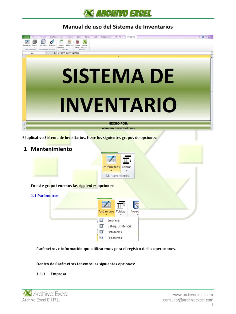 Manual Sistema de Inventarios V2 | PDF | Archivo de computadora | Apoyo