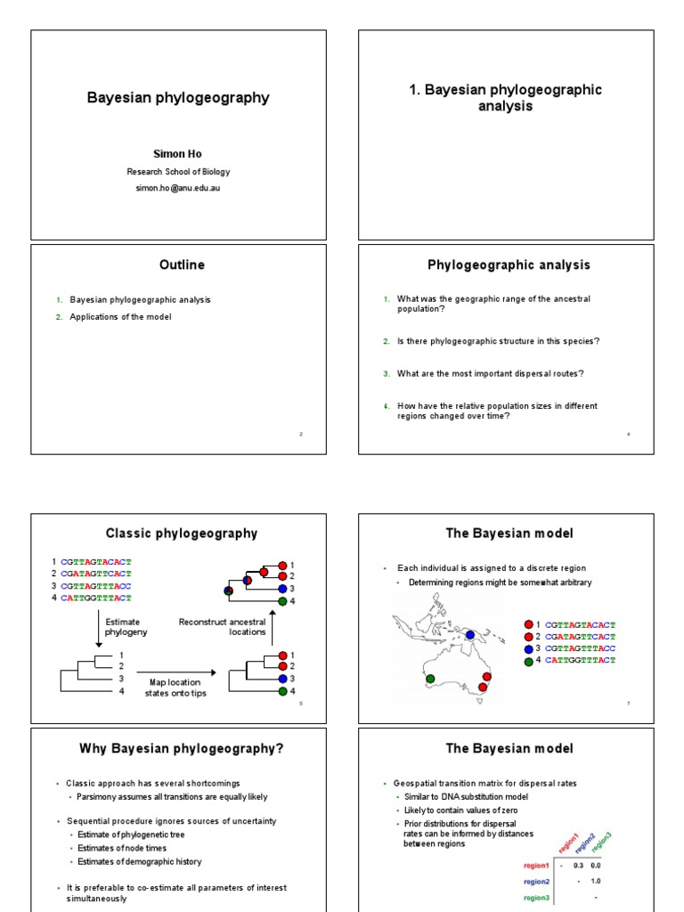 5 Phylogeography | PDF | Bayesian Inference | Phylogenetic Tree
