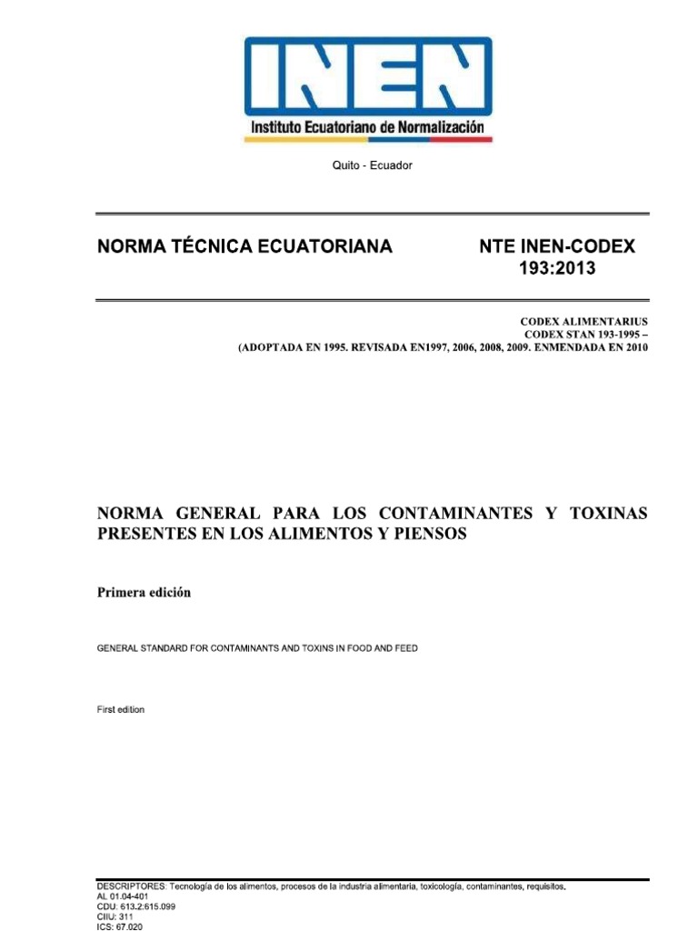 Nte Inen Codex 193 | PDF