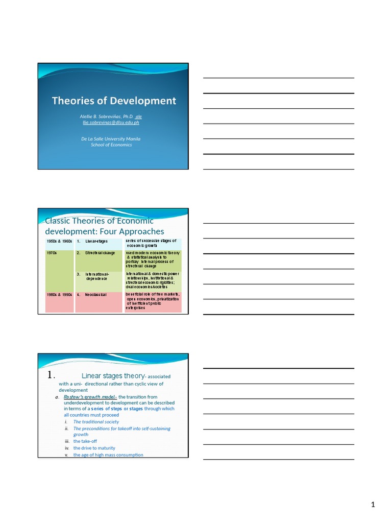 3 Theories of Devt 3t Ay2017-18-Sobrevinas | PDF | Economic Growth ...