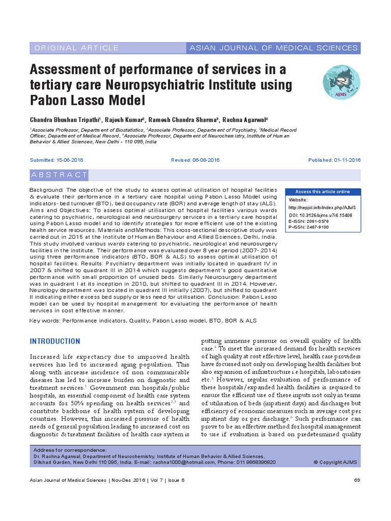 Pabo Laso Model | PDF | Psychiatry | Hospital
