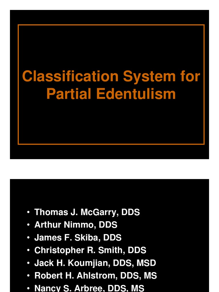 Pdi Partial Edentulism | PDF | Dental Anatomy | Mouth