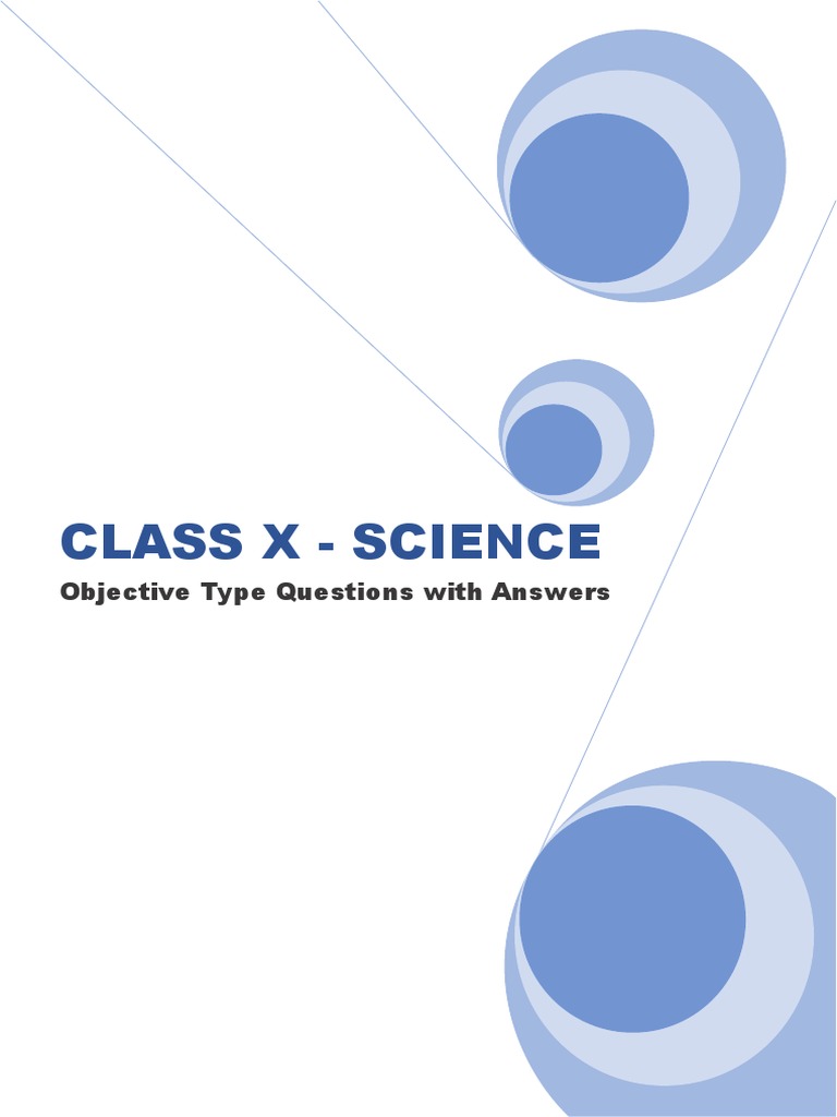 Science MCQ - Class 10 (Completed) | PDF | Corrosion | Oxide