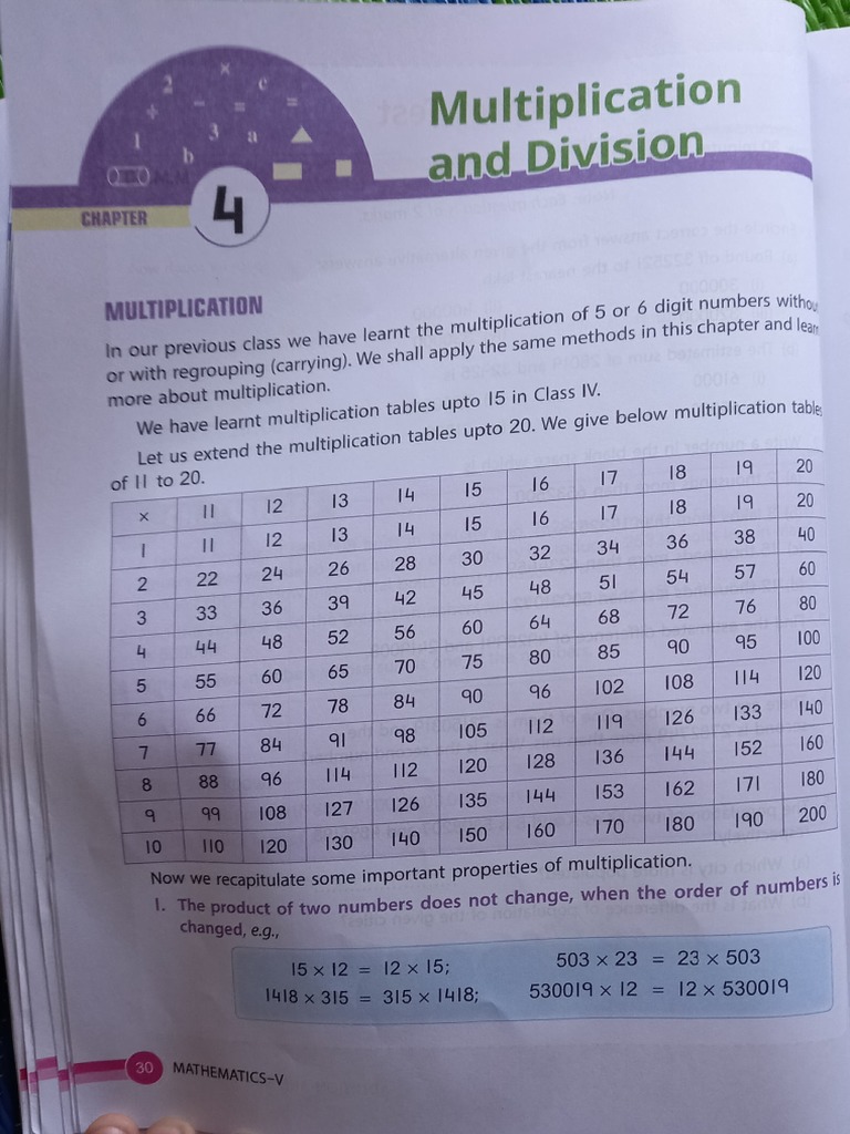 Class 5 Multiplication and Division Guide | PDF | Division (Mathematics ...