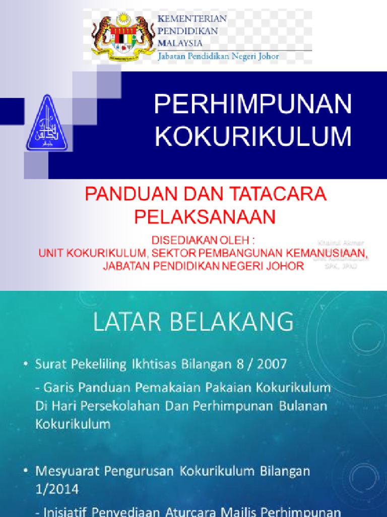Panduan & Tatacara Pelaksanaan Perhimpunan Bulanan Kokurikulum | PDF