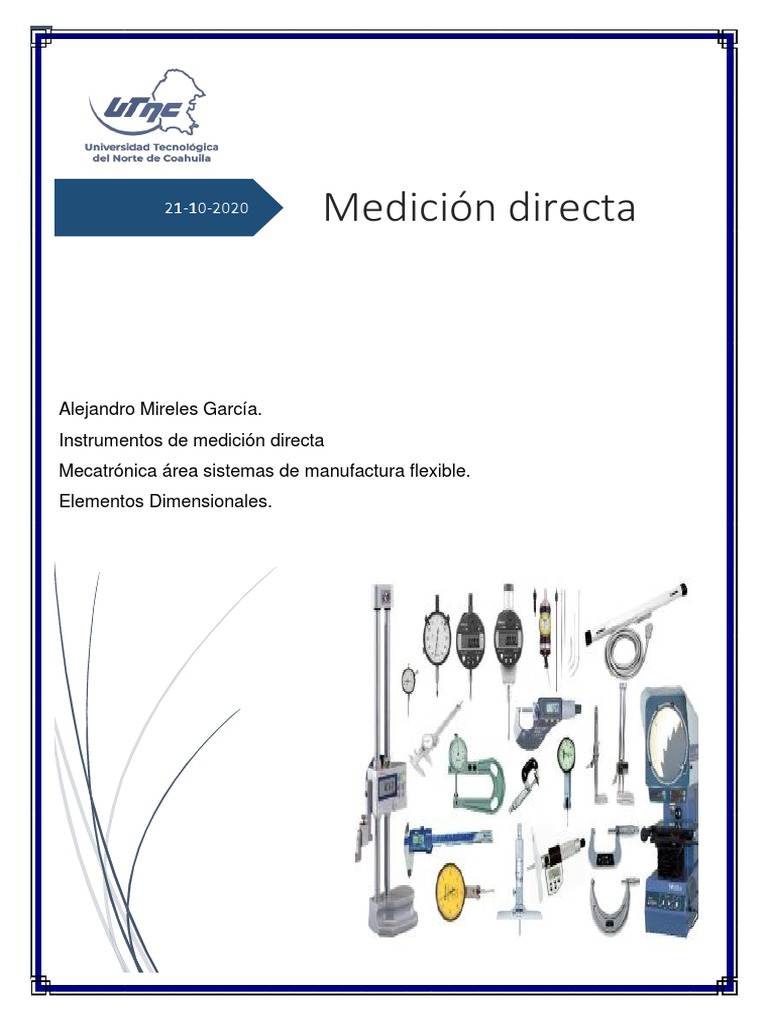 Medición Directa | PDF | Herramientas | Metrología