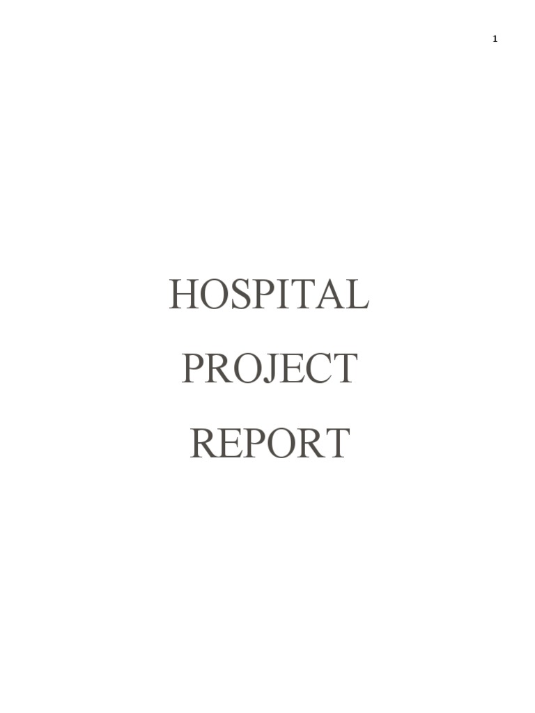 100 Bed Hospital Project Report | PDF | Intensive Care Unit | Hospital