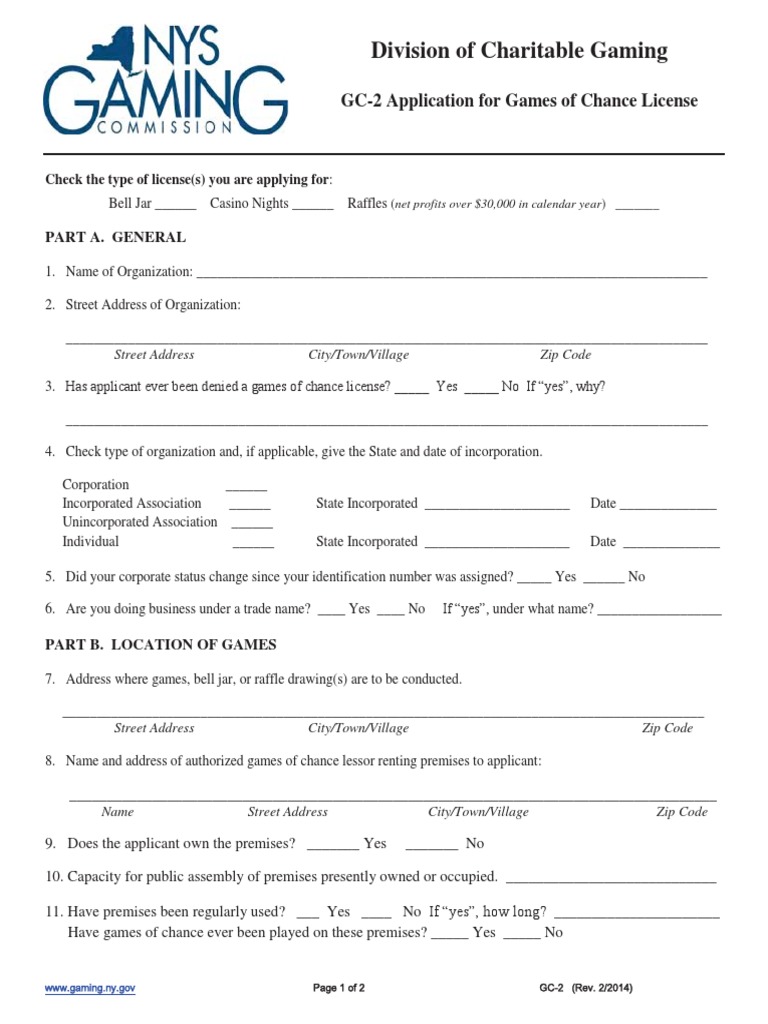 GC-2A Raffles License Application | PDF | Notary Public | Common Law