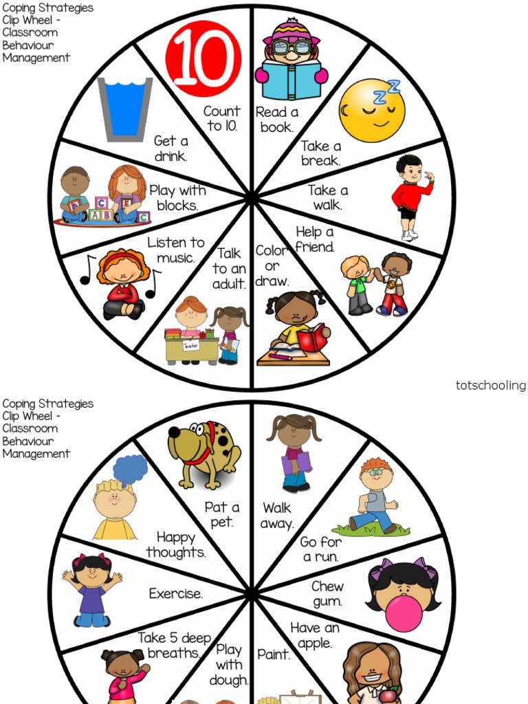 Free - Coping Skills Clip Wheels | PDF