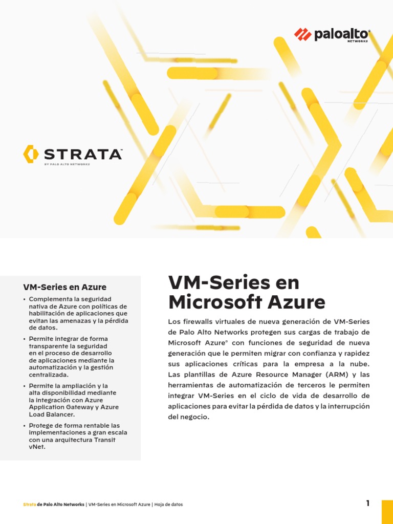 VM Series On Microsoft Azure | PDF | Red privada virtual | Microsoft Azure
