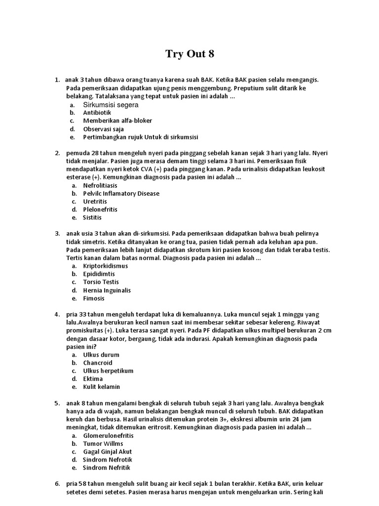 Try Out 8 | PDF | Sains & Matematika