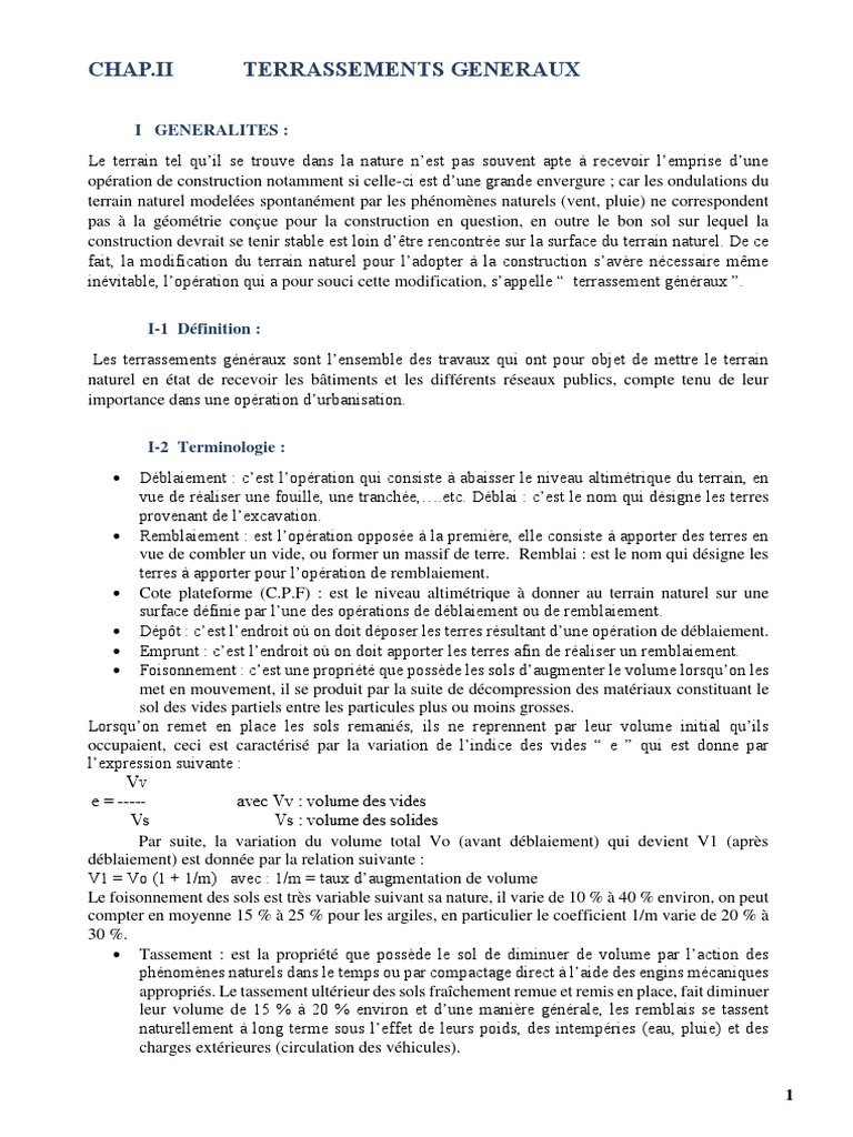 Chapitre II VRD | PDF | Zone | Transport