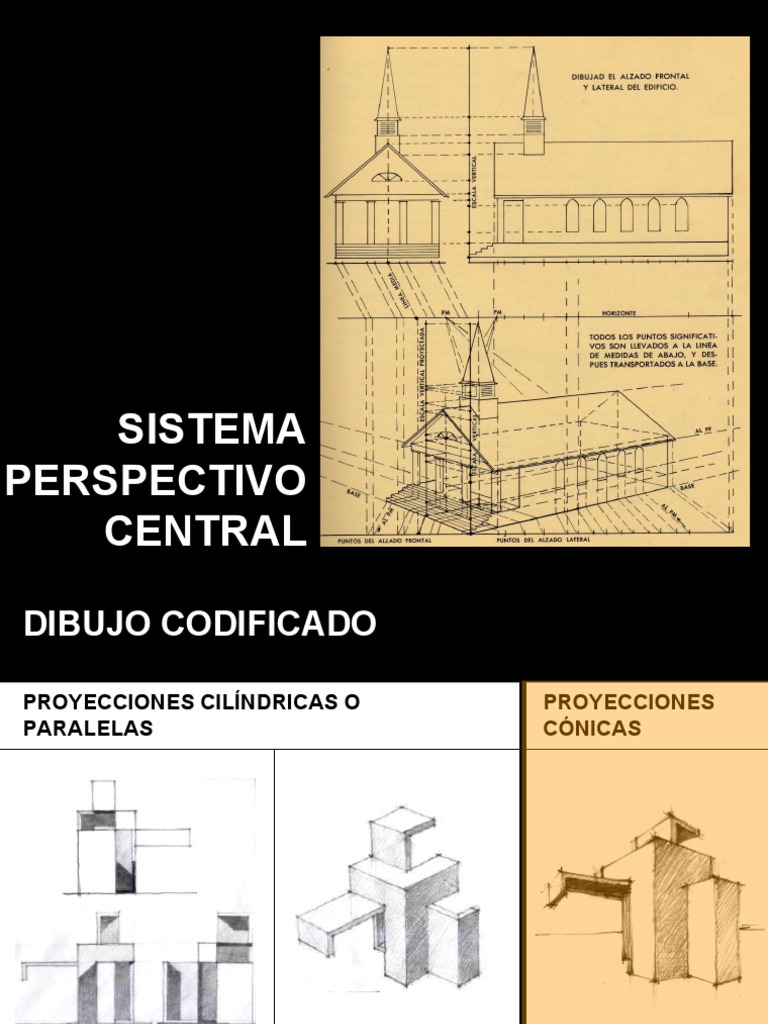 Perspectiva Central y Proyecciones Técnicas | PDF | Perspectiva ...