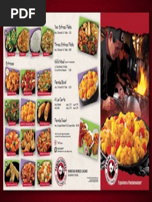 Panda Express Menu Pdf