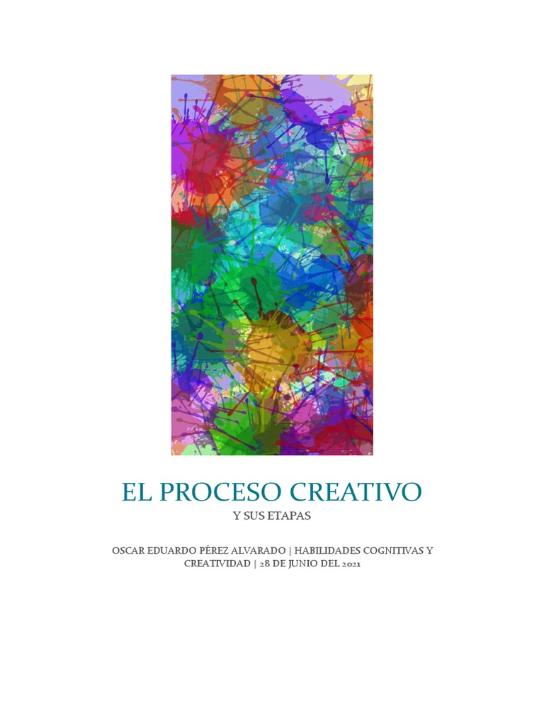 Etapas del Proceso Creativo | PDF | Creatividad | Sicología