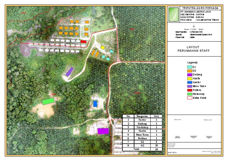 Layout Perumahan Staff Triputra Agro | PDF