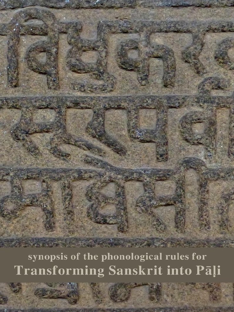 Transforming Sanskrit Into Pali | PDF | Pali | Phonetics