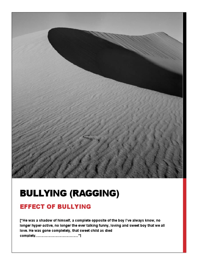 Bullying Ragging Effect of Bullying | PDF | Bullying | Aggression
