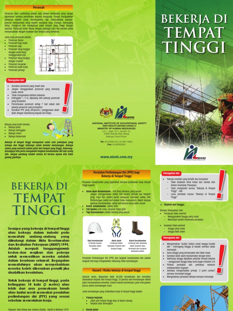 BEKERJA DI TEMPAT TINGGI DENGAN SELAMAT | PDF