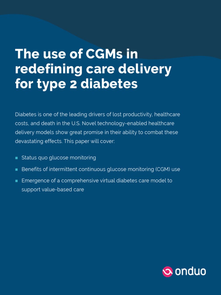 The Use of Cgms in Redefining Care Delivery For Type 2 Diabetes | PDF ...