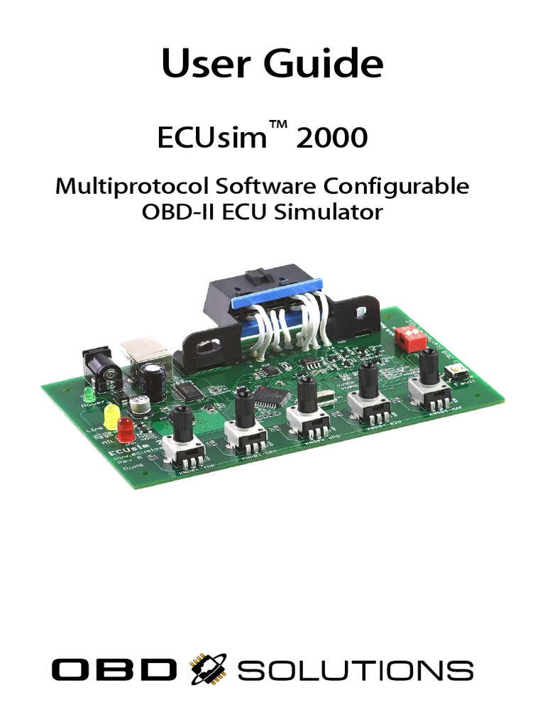 User Guide: Ecusim 2000 | PDF | Electrical Engineering | Computer ...