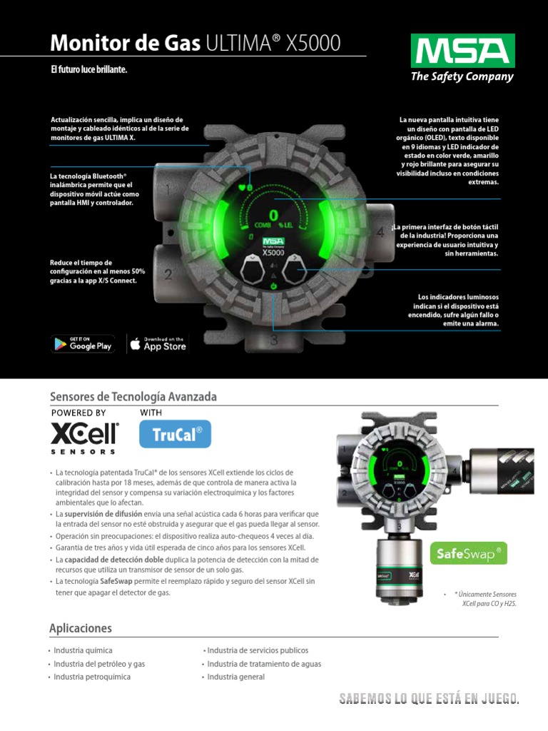 Data Sheet ULTIMA X5000 Gas monitor-ES | PDF | Dióxido de carbono ...