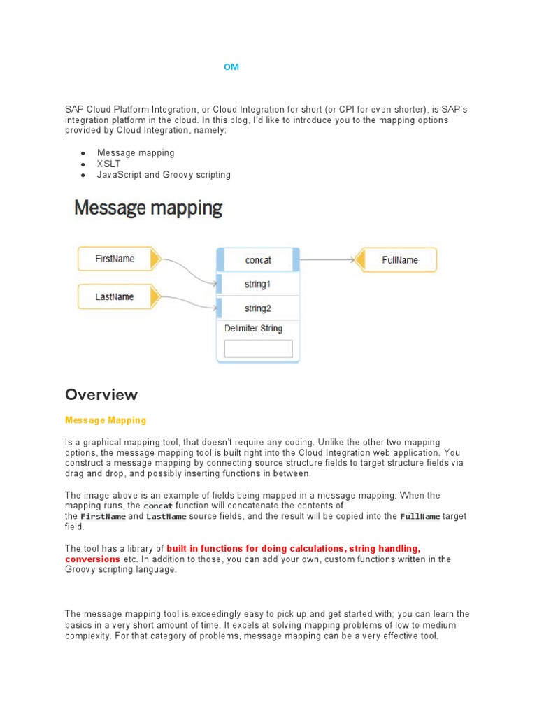 CPI - 900 Message Mappings | PDF | Xslt | Xml