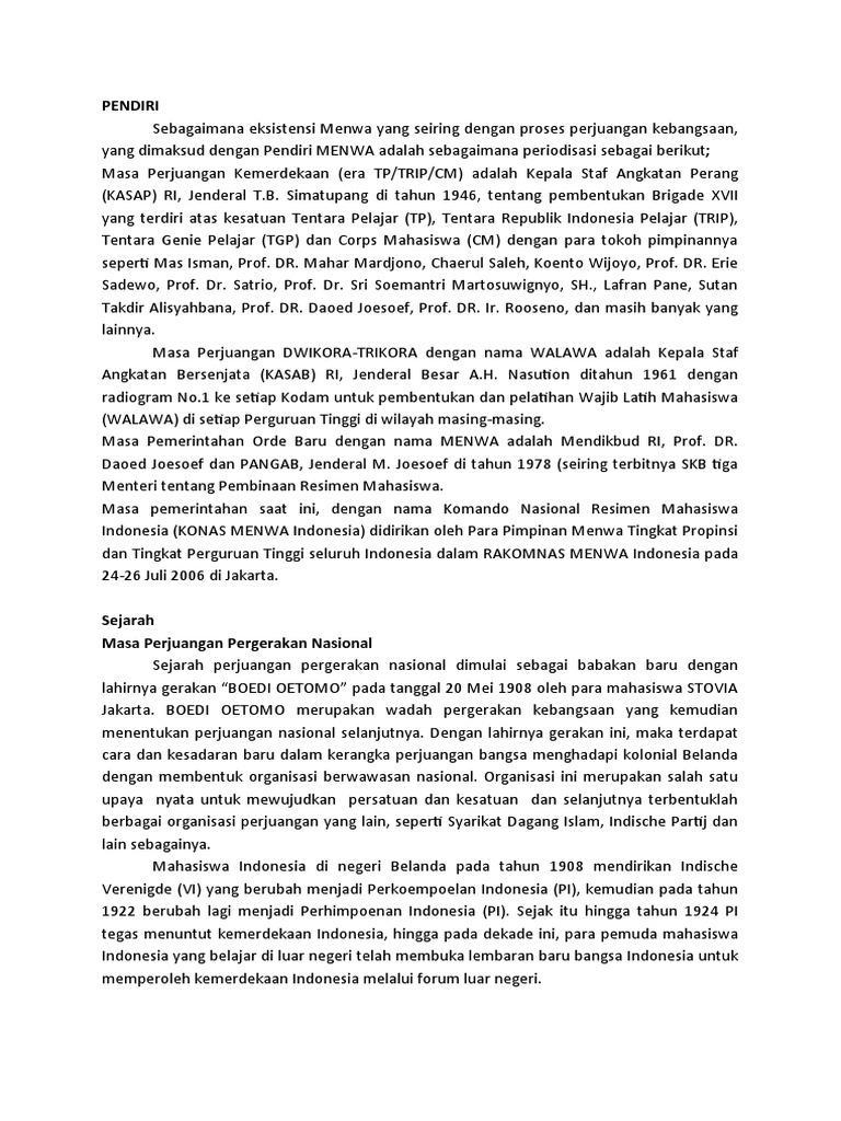 Doc. Ukm Menwa | PDF | Politik