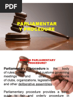 Parliamentary Procedure Cheat Sheet | PDF | Meetings | Constitutional Law