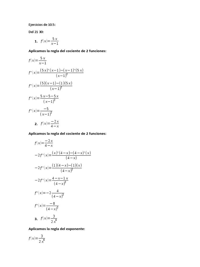 Ejercicios De 10 5 Pdf Enseñanza De Matemática Ajedrez