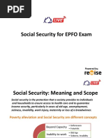 EPFO Social Security Notes | PDF | Welfare | Economies
