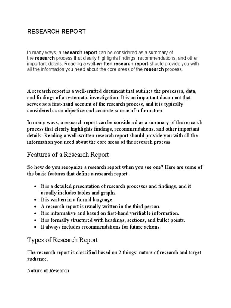 Report Writing | PDF | Quantitative Research | Qualitative Research